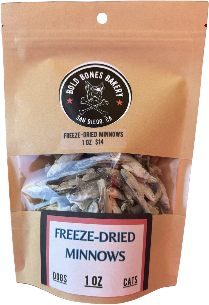 Freeze-dried Minnows for Dogs and Cats – Bold Bones Bakery